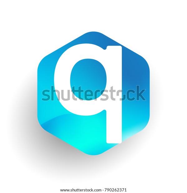 Letter Q Logo Hexagon Shape Colorful Stock Vector (Royalty Free ...