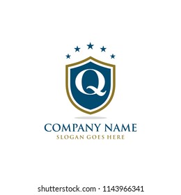 Letter Q Shield Logo Stock Vector (Royalty Free) 1143966341 | Shutterstock