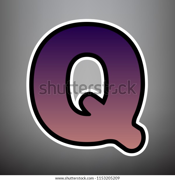 Letter Q Sign Design Template Element Stock Vector (Royalty Free ...
