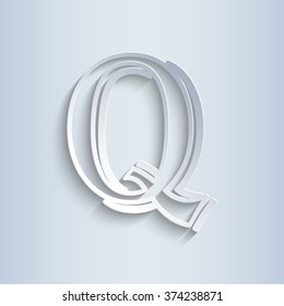 Letter Q Vector Alphabet Stock Vector (Royalty Free) 374238871 ...