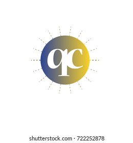 Letter Qc Logo Inside Circle Element Stock Vector (Royalty Free ...