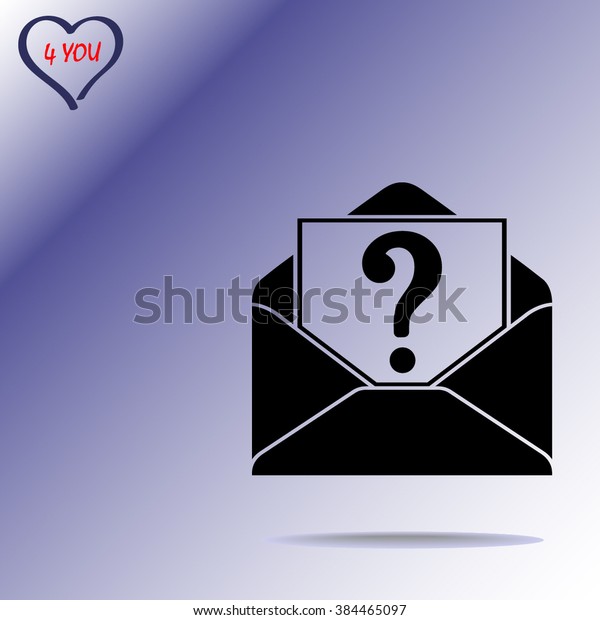 Letter Question Mark Sign Icon Vector Stock Vector (Royalty Free ...