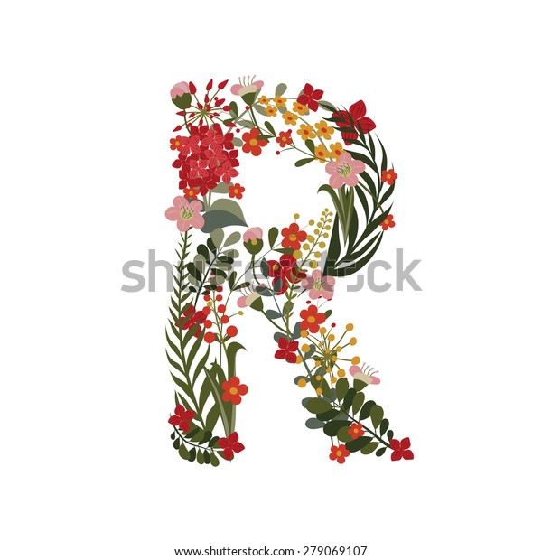 Letter R 18 Letter Alphabet Vector Stock Vector (Royalty Free ...