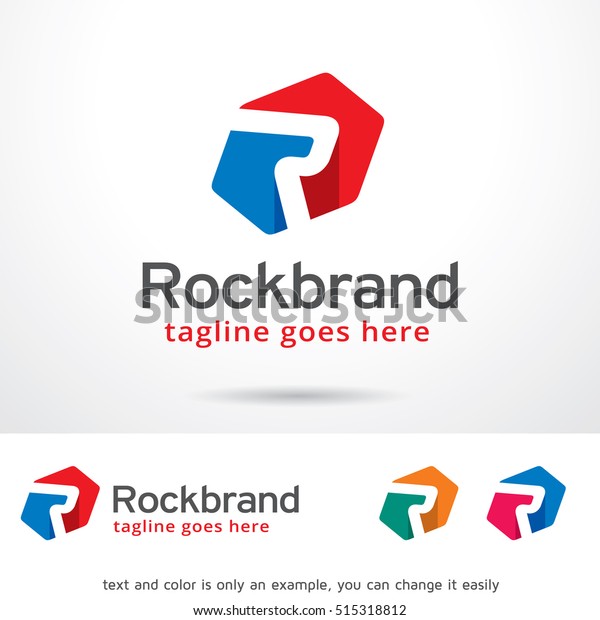 Letter R Abstract Logo Template Design Stock Vector (Royalty Free ...