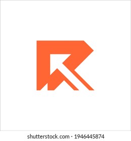 Letter R Arrow Logo Design Vector Stock Vector (Royalty Free ...