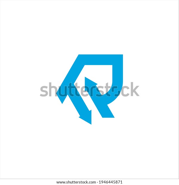 Letter R Arrow Logo Design Vector Stock Vector (Royalty Free ...