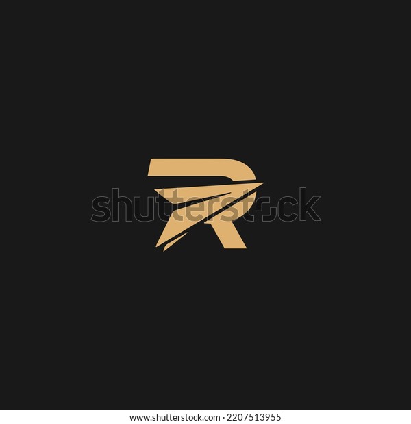 Letter R Arrow Logo Design Template Stock Vector (Royalty Free ...