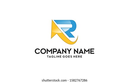 Letter R Arrow Vector Royalty Logo Stock Vector (Royalty Free ...