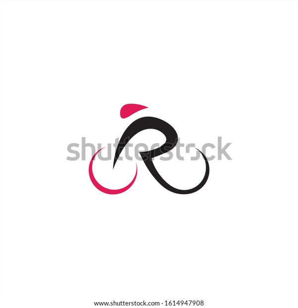 Letter R Bicycle Logo Vector Template Stock Vector (Royalty Free ...