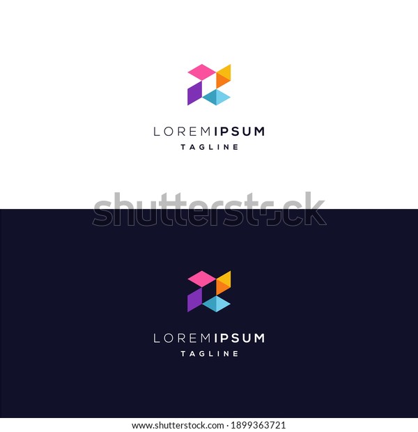 Letter R Box Logo Idea Abstract Stock Vector (Royalty Free) 1899363721 ...