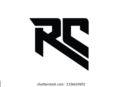 Letter R C Logo Design Template Stock Vector (Royalty Free) 1136619692 ...