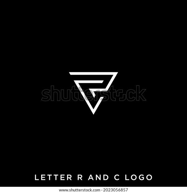 Letter R C Logo Design Stock Vector (Royalty Free) 2023056857