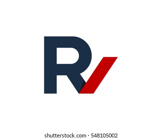 Letter R Check Logo Design Element Stock Vector (Royalty Free ...