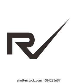 Letter R Check Mark Logo Vector 스톡 벡터(로열티 프리) 684223687 | Shutterstock