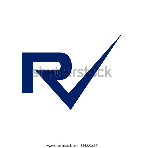 Letter R Check Mark Logo Vector 库存矢量图（免版税）684223690 | Shutterstock