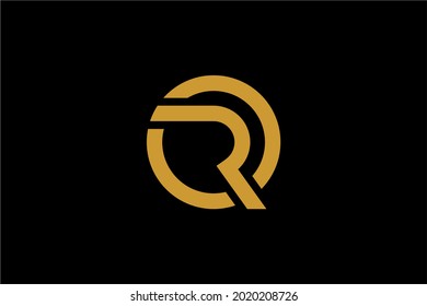 Letter R Circle Logo Design Vector Stock Vector (Royalty Free ...