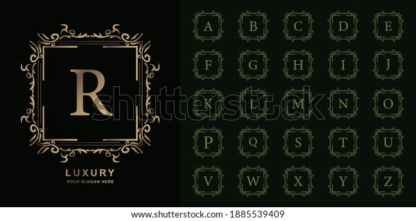 Letter R Collection Initial Alphabet Luxury Stock Vector (Royalty Free ...
