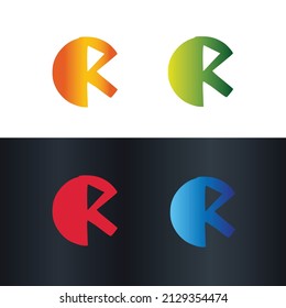 Letter R Creative Unique Modern Vector Stock Vector (Royalty Free ...