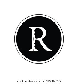 Letter R Dark Background Logo Vector Stock Vector (Royalty Free ...