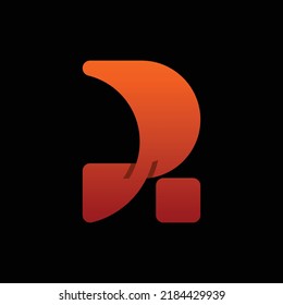 Letter R Data Logo Design Stock Vector (Royalty Free) 2184429939 ...