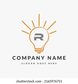 Letter R Electric Logo Letter R Stock Vector (Royalty Free) 2165976751 ...