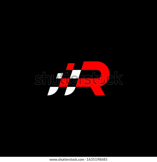 Letter R Flag Racing Logo Icon Stock Vector (Royalty Free) 1635198685 ...