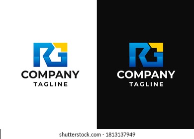 Letter R G Initials Logo Design Stock Vector (Royalty Free) 1813137949