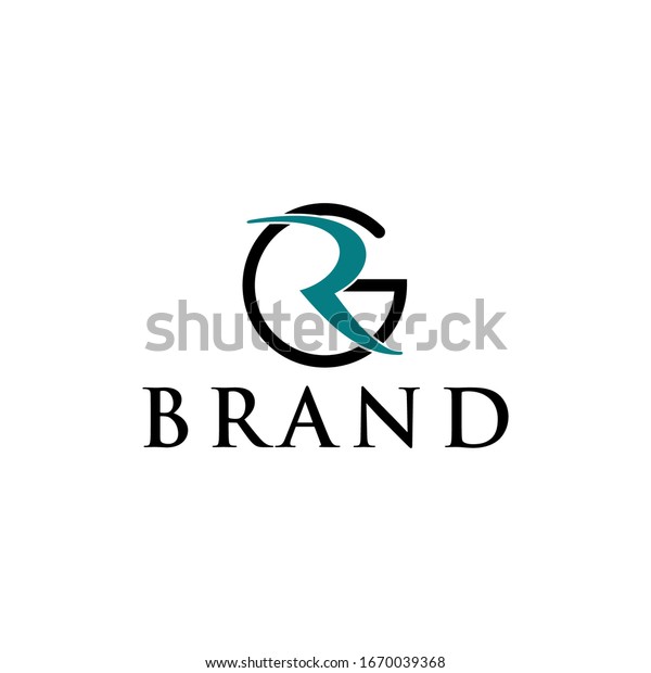 Letter R G Logo Design Concept Stock Vector (Royalty Free) 1670039368 ...