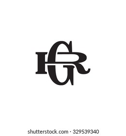 Letter R G Monogram Logo Stock Vector (Royalty Free) 329539340