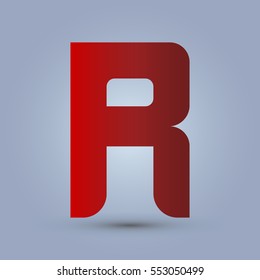 Letter R Icon Logo Template New Stock Vector (Royalty Free) 553050499
