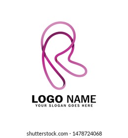 Letter R Infinity Logo Template Infinity Stock Vector (Royalty Free ...