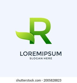 Letter R Leaf Logo Stock Vector (Royalty Free) 2005828823 | Shutterstock