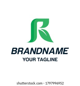 Letter R Leaf Logo Design Vector Stock Vector (Royalty Free) 1797996952 ...