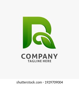 Letter R Leaf Logo Design Stock Vector (Royalty Free) 1929709004 ...