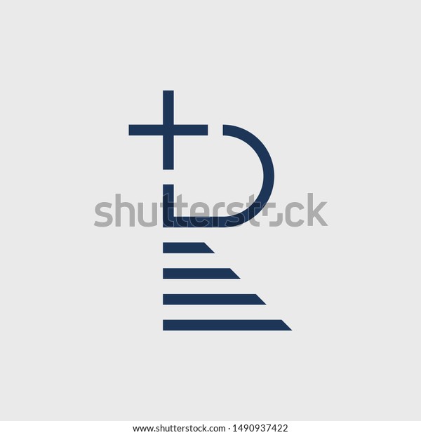 Letter R Line Logo Design Universal: เวกเตอร์สต็อก (ปลอดค่าลิขสิทธิ์ ...