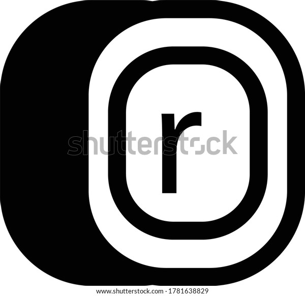 Letter R Line Logo Design Linear Stock Vector (Royalty Free) 1781638829 ...