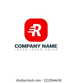 Letter R Pixel Logo Template Illustration Stock Vector (Royalty Free ...