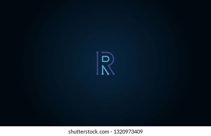 Letter R Logo Negative Space Effect Stock Vector (Royalty Free ...