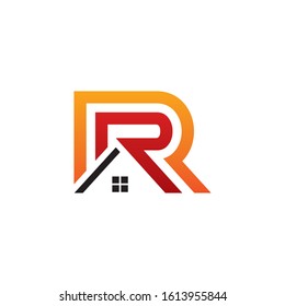 Letter R Logo Vector Home House Stock Vector (Royalty Free) 1613955844 ...