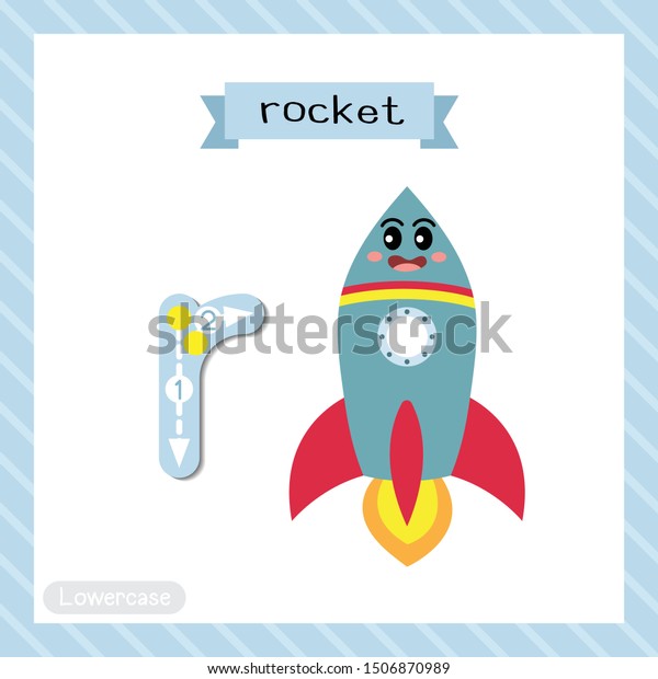 Letter R Lowercase Cute Children Colorful 스톡 벡터(로열티 프리) 1506870989 ...