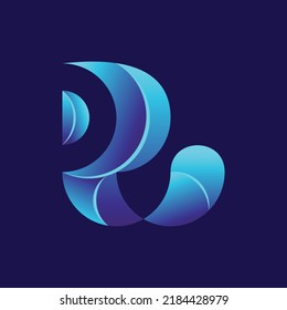 Letter R Media Technology Logo Design Stock Vector (Royalty Free ...