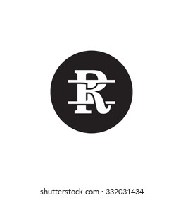 Letter R Monogram Circle Logo Stock Vector (Royalty Free) 332031434 ...