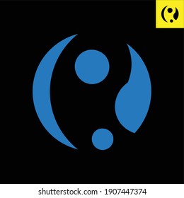 Letter R Monogram Round Logo Design Stock Vector (Royalty Free ...