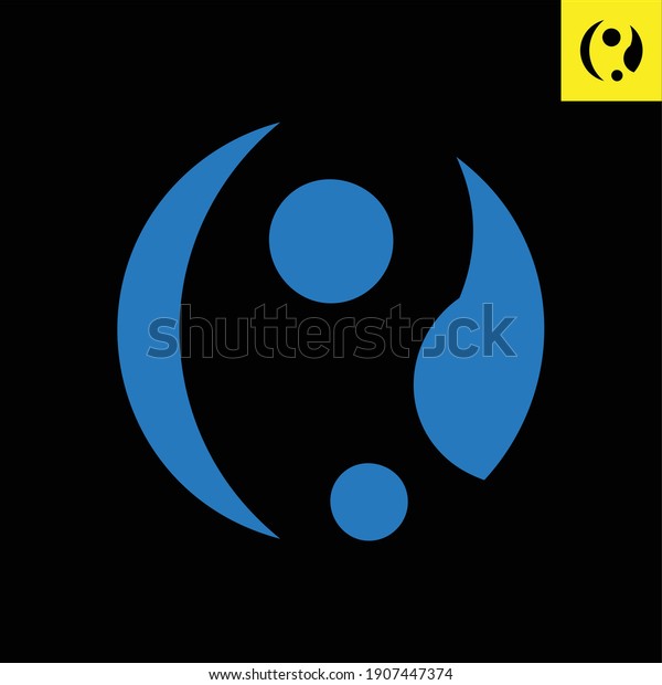 Letter R Monogram Round Logo Design Stock Vector (Royalty Free ...