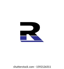 Letter R New Logo Vector Stock Vector (Royalty Free) 1592126311 ...