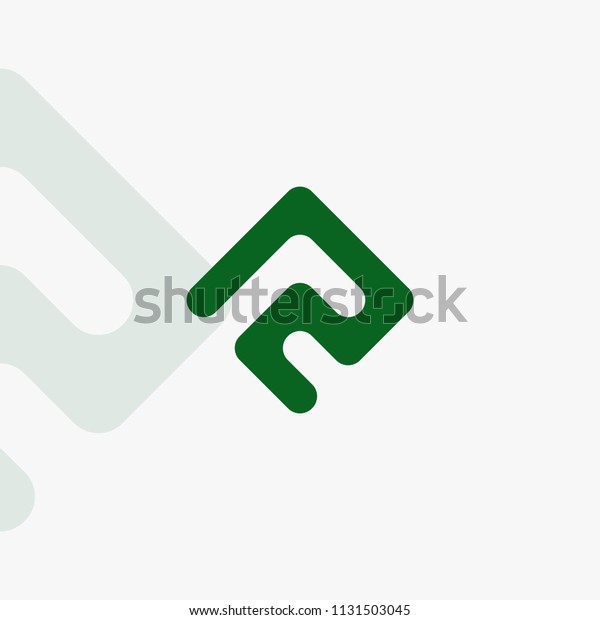 Letter R Outline Logo Design Vector Stock Vector (Royalty Free ...