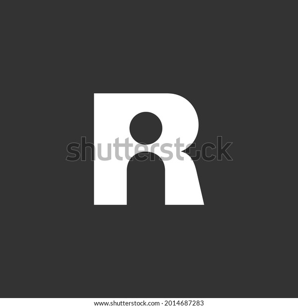Letter R People Symbol Logo Stock Vector (Royalty Free) 2014687283 ...