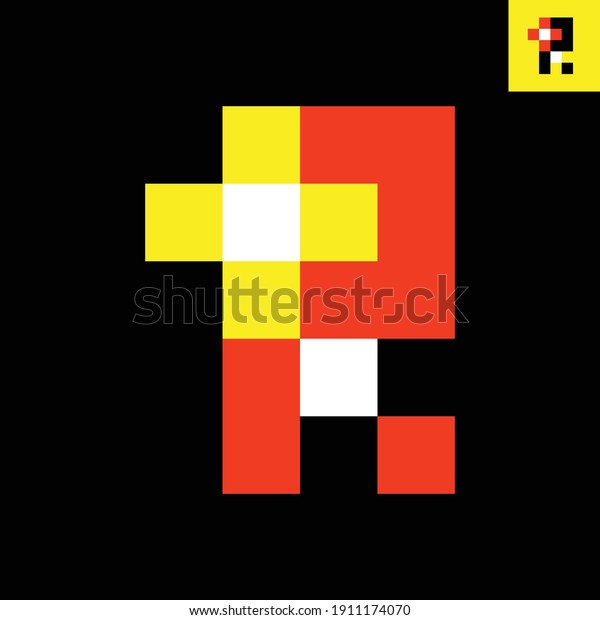 Letter R Plus Sign Monogram Logo Stock Vector (Royalty Free) 1911174070