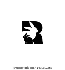 Letter R Rabbit Logo Icon Design Stock Vector (Royalty Free) 1471319366 ...