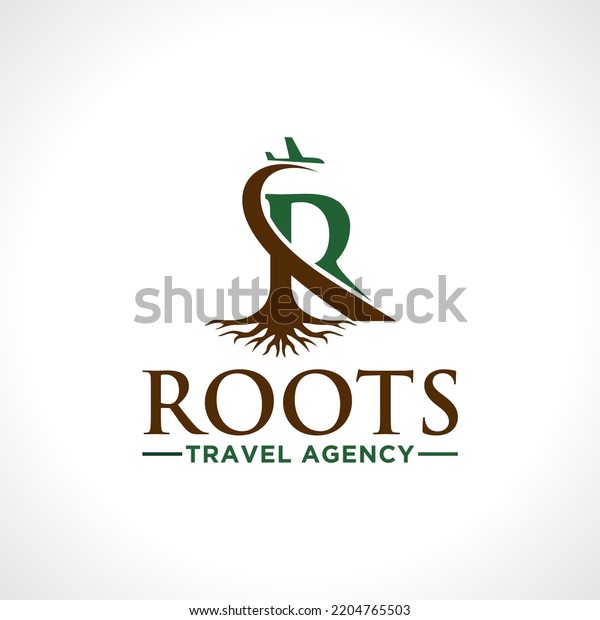 Letter R Root Travel Logo Design Stock Vector (Royalty Free) 2204765503 ...